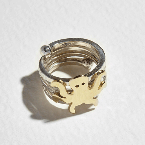 Anello con base spirale– Francesco Tramontano Gioielli